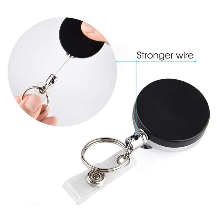 Multi-functional Badge reel clip Stylish Lightweight Retractable Name ...
