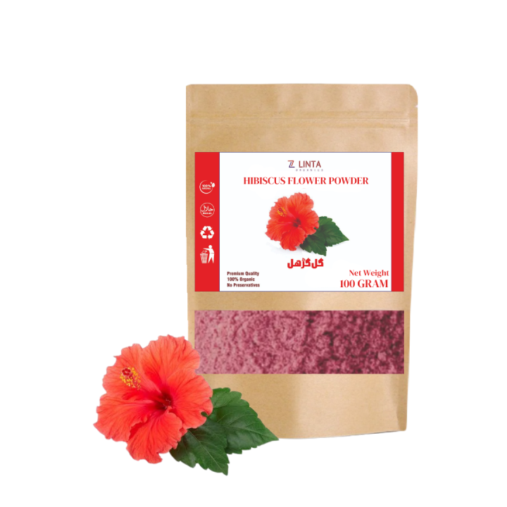 Linta Organic |Hibiscus Powder | 100 Gram | Daraz.pk
