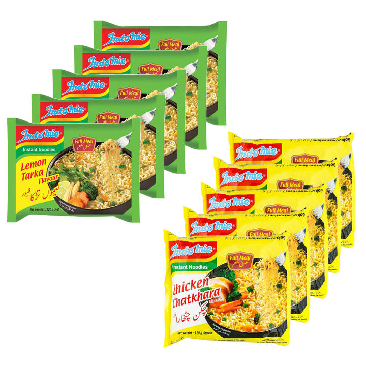 Indomie Noodle | Instant Noodles 70 Grams | Pack of 10 | (Lemon Tarka ...