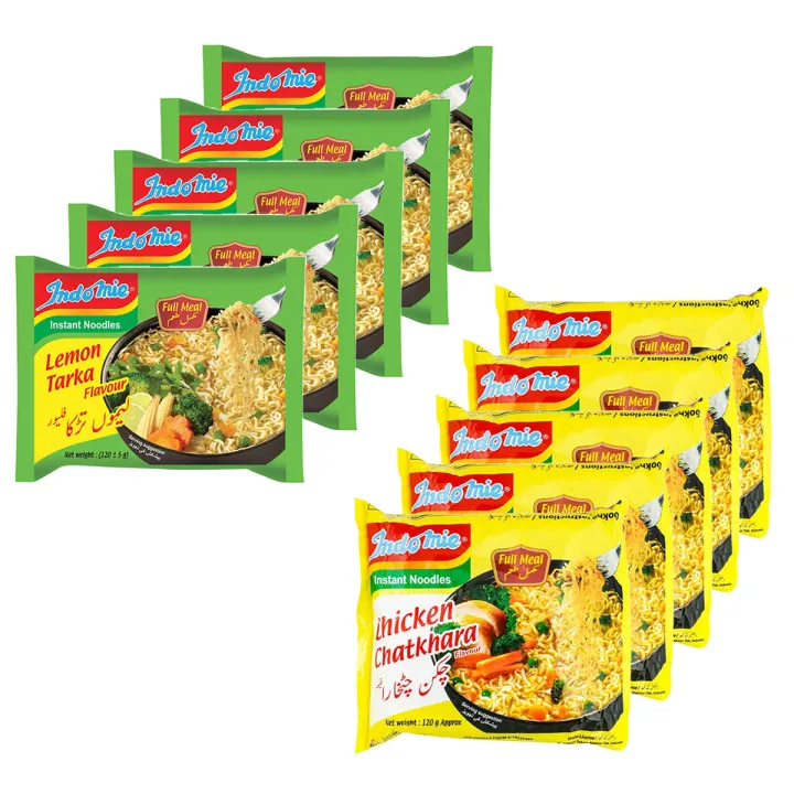 Indomie Noodle | Instant Noodles 70 Grams | Pack of 10 | (Lemon Tarka ...