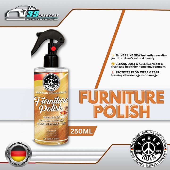 Furniture Polish – Wood Cleaner & Shine Protector | THREE GUYS - German ...