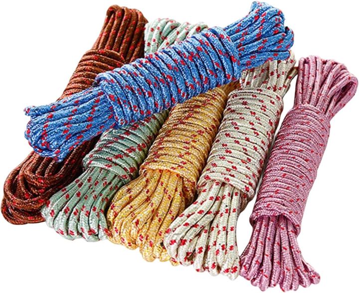 20M Heavy Duty Nylon Laundry Drying Clothesline Rope Indoor, Outdoor ...