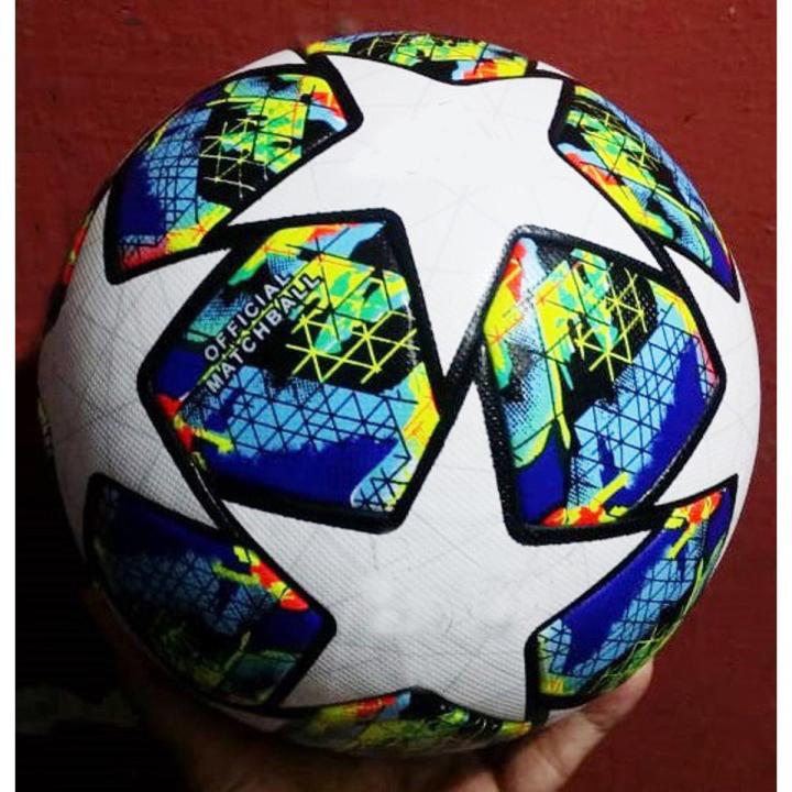 Football Multi Color Star Panels Shape Size 5 | Daraz.pk