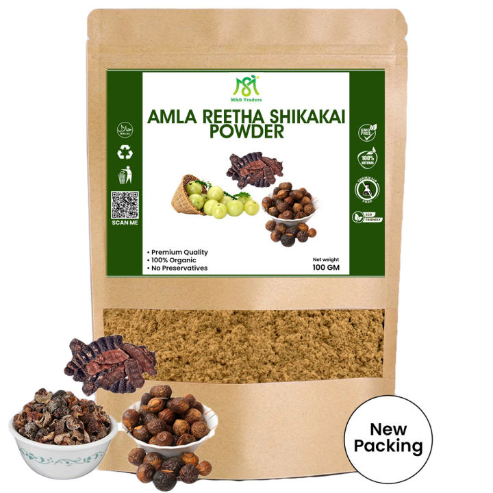 Mix Amla Reetha Shikakai Powder 100g | Daraz.pk