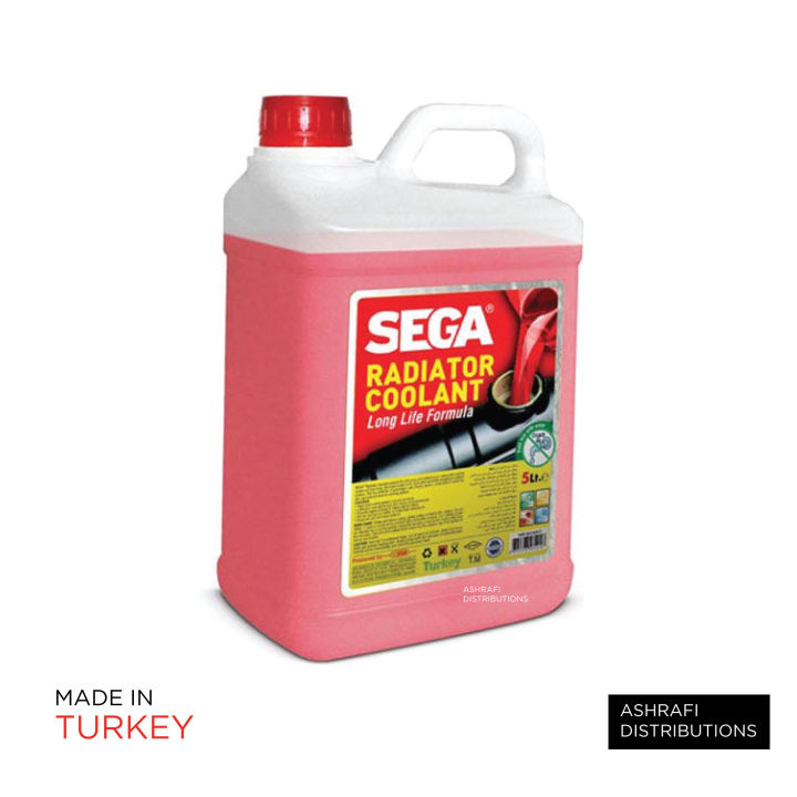 Sega Radiator Coolant - 5 Ltr - Made In Turkey - Red Color | Daraz.pk