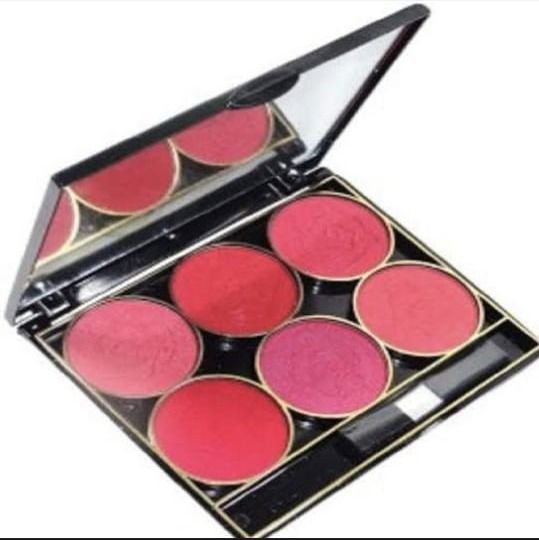 Kiss Touch 6 Color Makeup Blush On Kit - Professional Blusher Palette ...