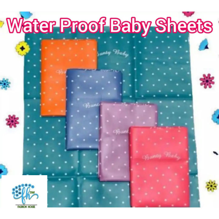PACK OF 01 - Waterproof Urine proof Baby Bed Protector Plastic Sheet ...