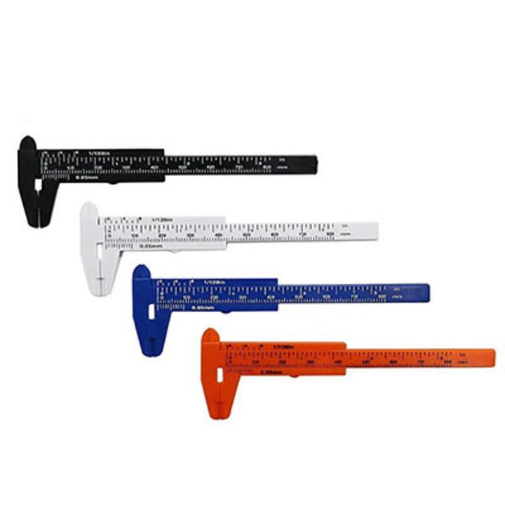 High quality 0-80mm double rule scale plastic Vernier caliper measuring ...