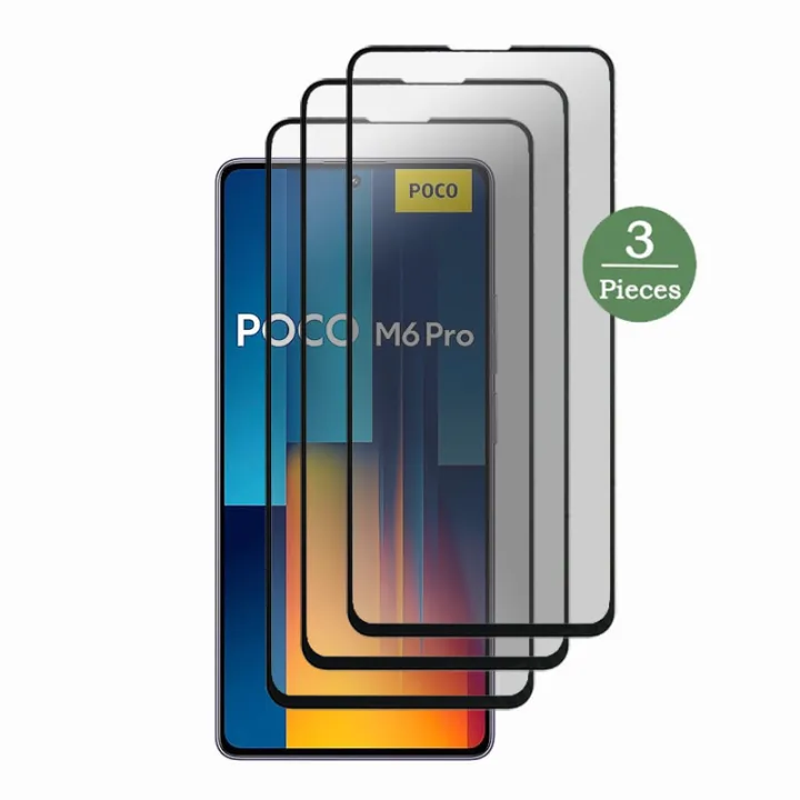 BROTECT 3 Pcs Xiaomi Poco M6 Pro Tempered Glass 9D 21D Full Screen ...