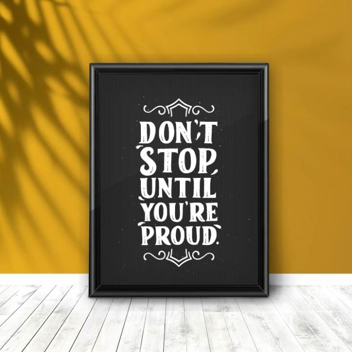 Motivational Quotation Wall Frames 6x8 Inches, Quotation for Room and ...