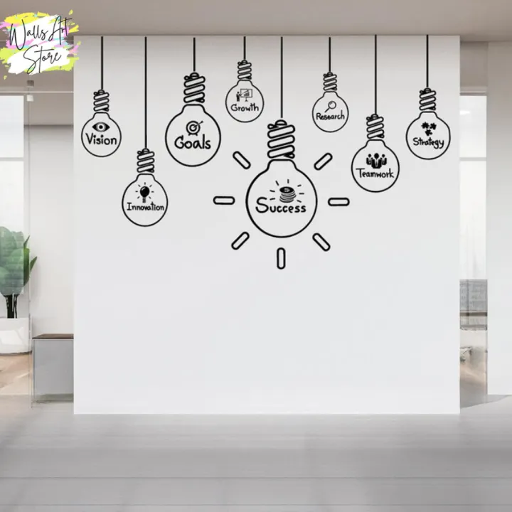 Success Teamwork Wall Decal - Office Vinyl Sticker, Customizable Design ...