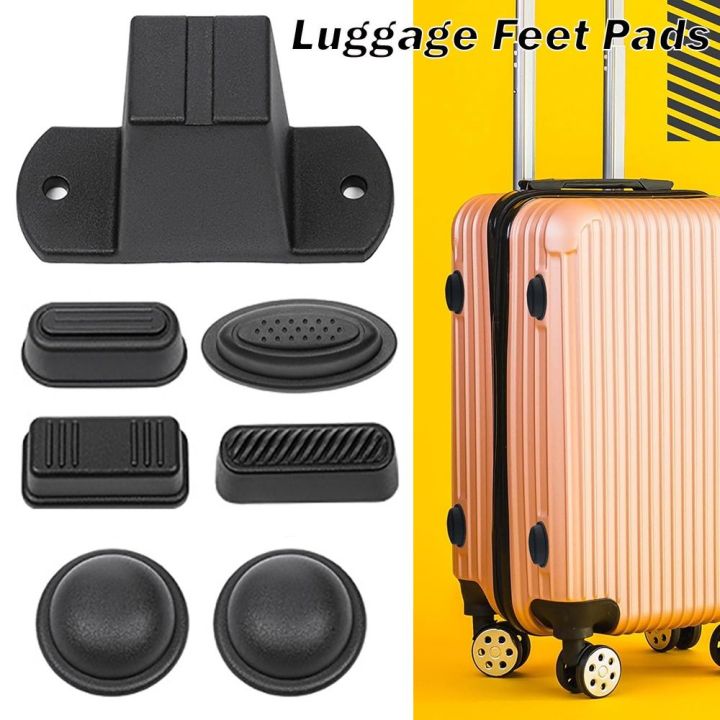Baggage Replacement Stud Foot Plastic Luggage Feet Pads Black With ...