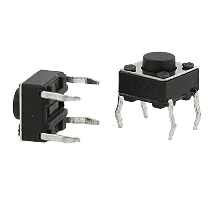 Momentary Tactile Push Button Switch 4-Pin DIP - 6x6x4.5mm Panel | Daraz.pk