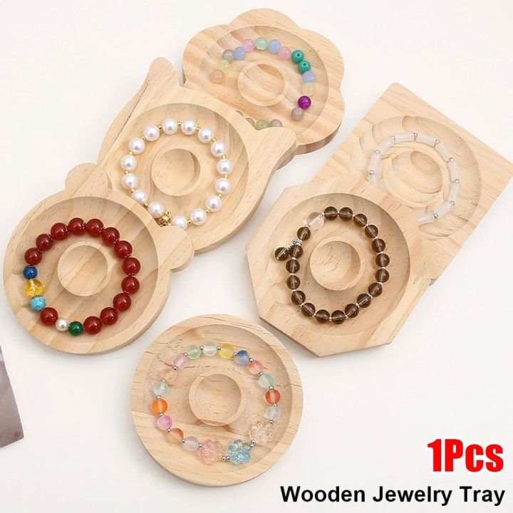 1Pcs New Organizer Mat Wooden Jewelry Tray DIY Wooden Bead Design Board ...