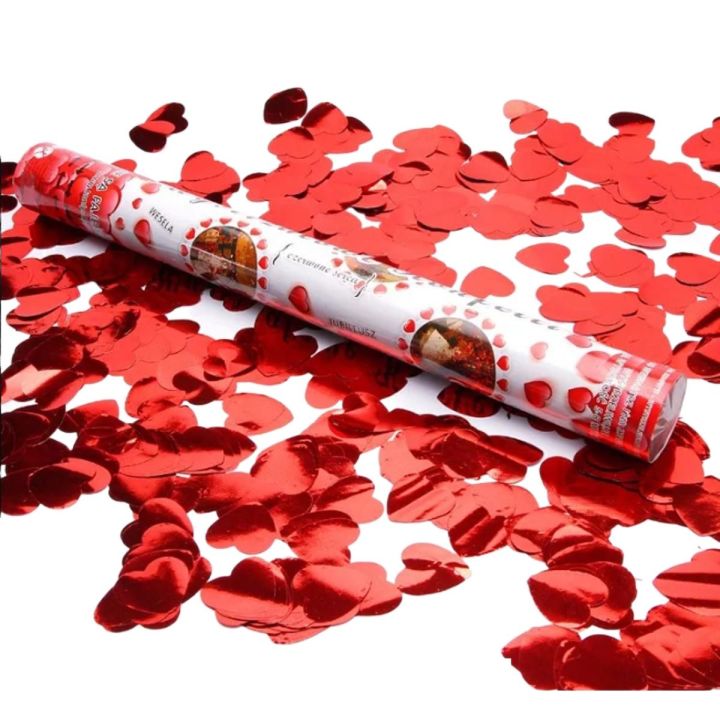 Rose Party Popper Heart Shaped Confetti Party Popper for Wedding ...