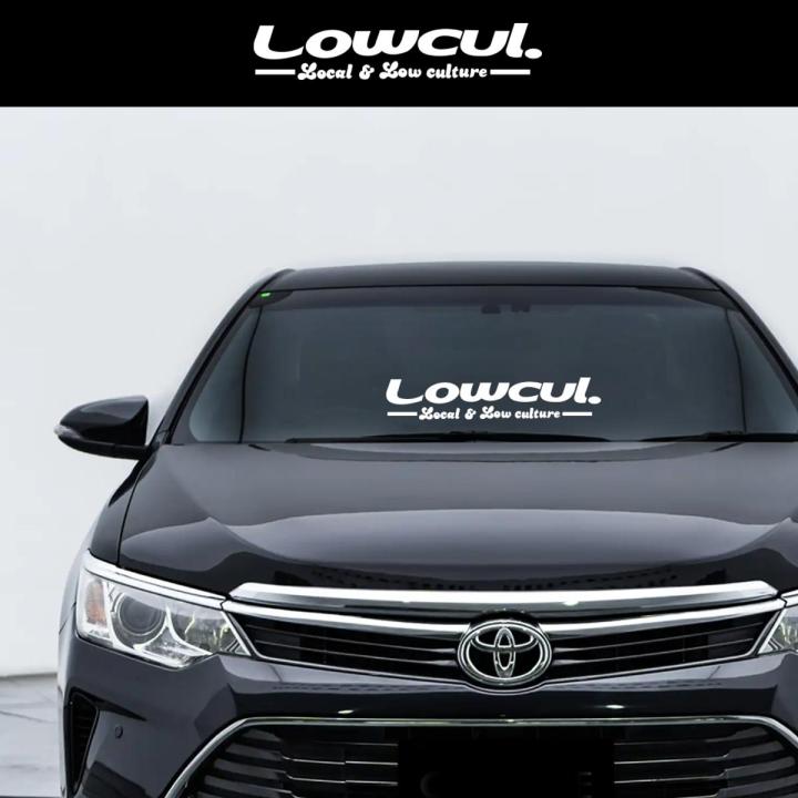 Low culture sticker for car front screen (16x4 Inch) White Color | Daraz.pk