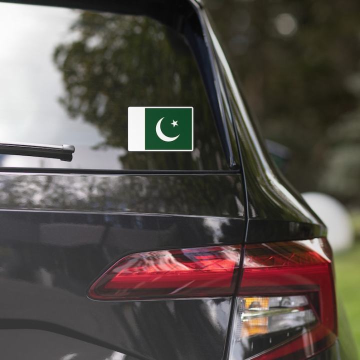 Pakistan Pakistani Flag Car Sticker Laptop Decal Stickers | Daraz.pk