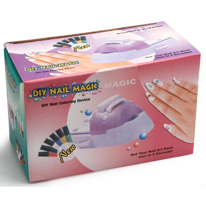DIY Magic Nail Art Coloring Device For Girls, Nails Art For Girls ...