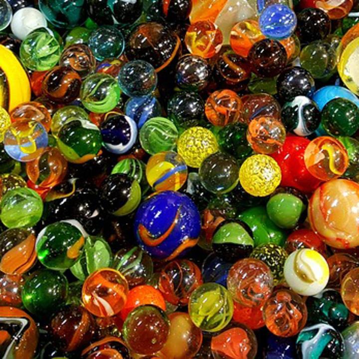 Beautiful Glass Hockey Marble Balls - Pack of 100 Crystal Balls (Bante ...