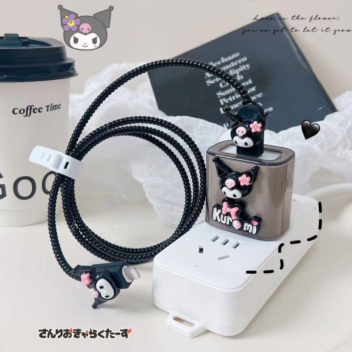 Kuromi Black USB Cable Charger Protector Case Cover,18w/20w Charger ...