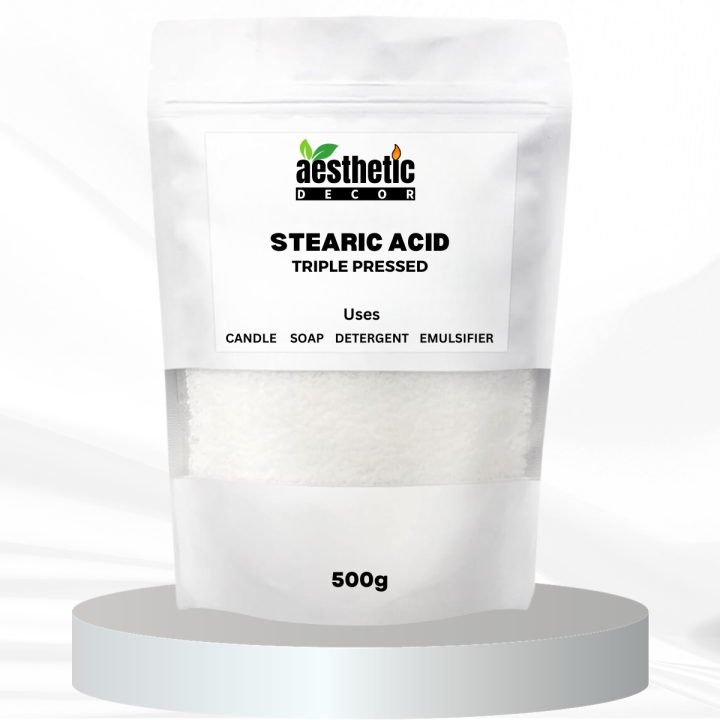 Stearic Acid - 500g - Stearic Acid Flakes Triple Pressed - Stearic Acid ...