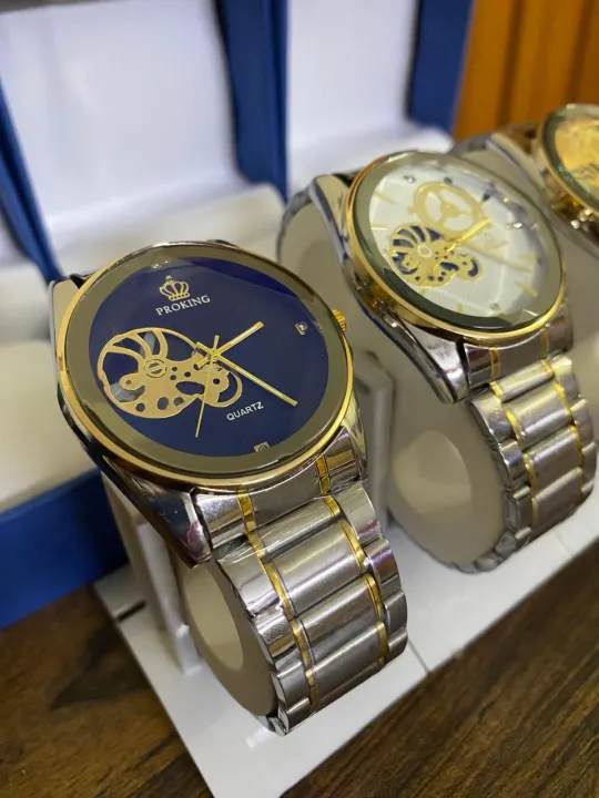 High Quality Luxury Wrist Chain Watch For Men & Boys Decent Wrist Steel ...