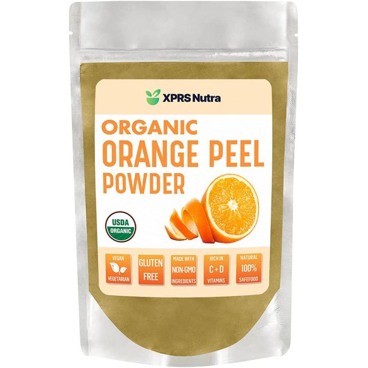 XPRS Nutra Organic Orange Peel Powder - Orange Peel Powder Organic for ...