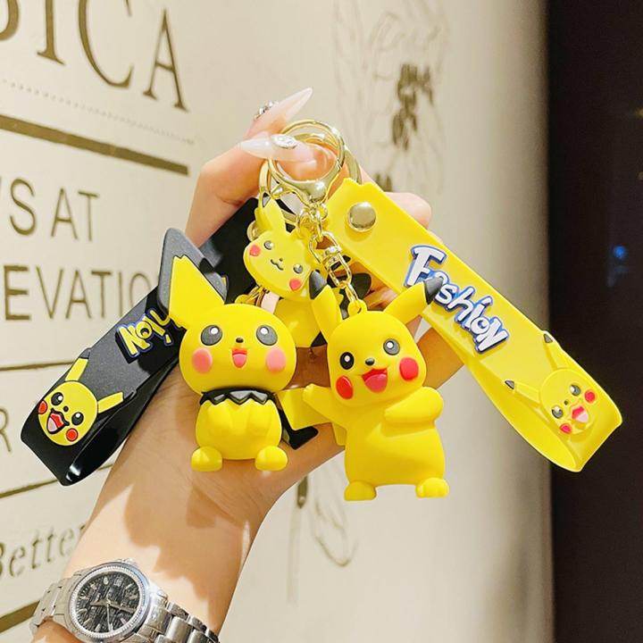Net red Pikachu keychain exquisite female cartoon cute bag pendant ...