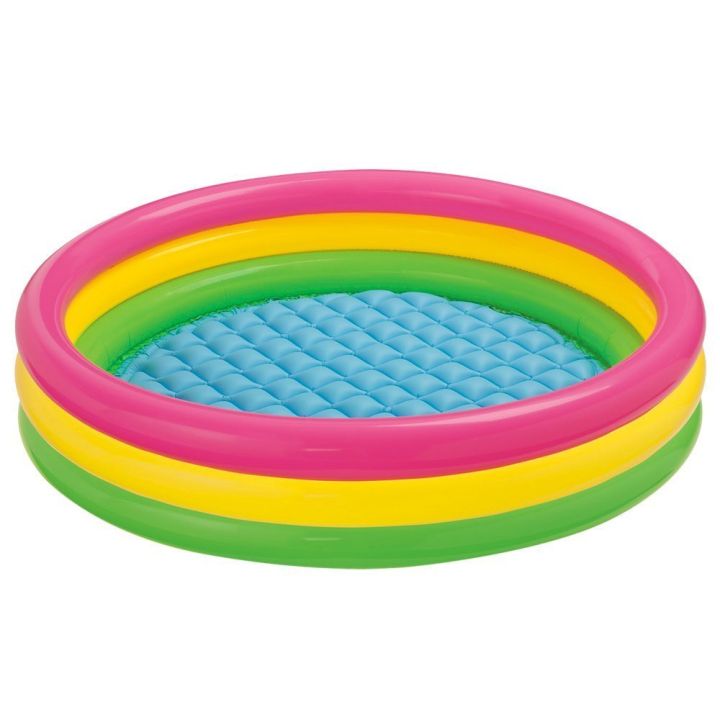 Intex 57412 3 Ring Sunset Glow Baby Pool ( 45" X 10" ) | Daraz.pk