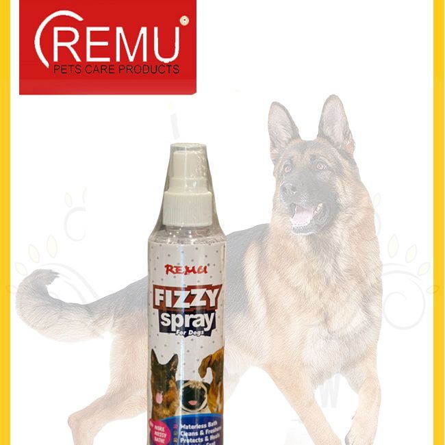Remu - Fizzy Spray For Dog - Waterless or Dry Bath For Your Dog - 200 ...