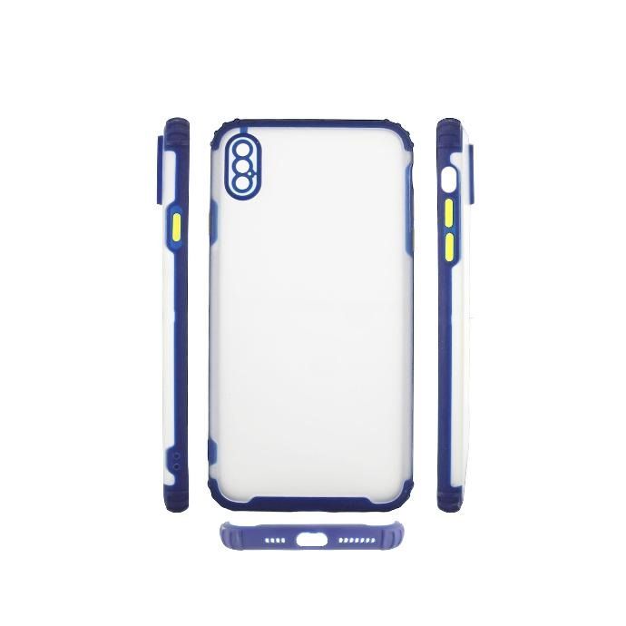 Iphone XS Max Colour Button Case Mobile Pouch (Blue) Protective ...