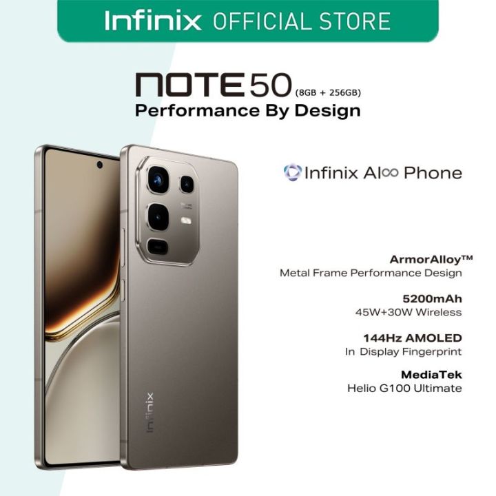 Infinix Note 50 - 8GB RAM 256GB ROM 6.78'' AMOLED Display 50MP Rear ...