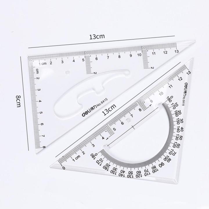 Powerful plastic triangle ruler set large right-angle ruler 15 20 30 ...