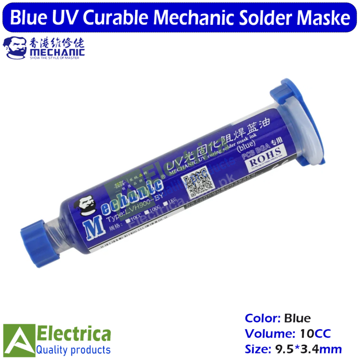 UV Mechanic Blue Color UV Curable Solder Past 10cc for BGA Circuit ...