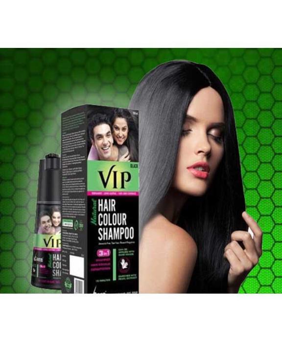 VIP Hair Color Shampoo,200ml Black | Daraz.pk