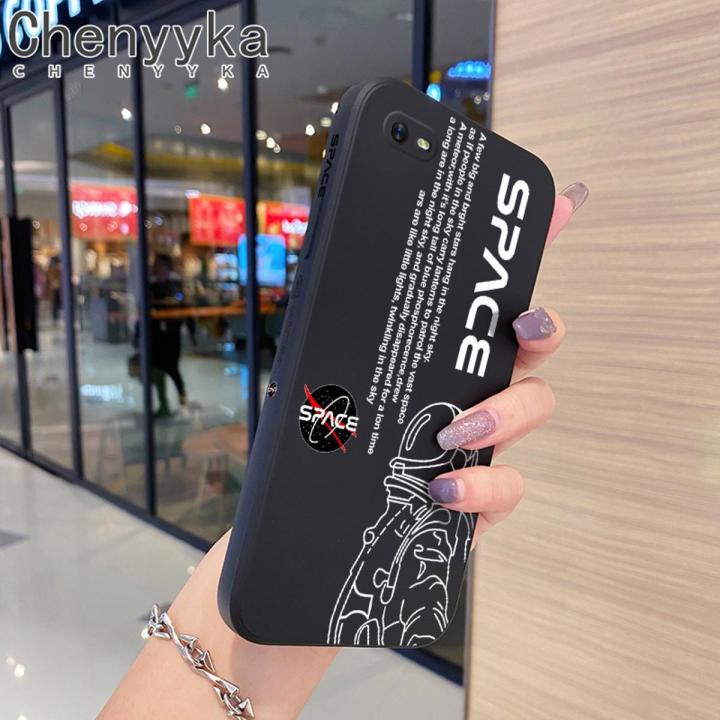 YIWESAN Casing For OPPO A1K Case Fashion Tide Space New Design Side ...