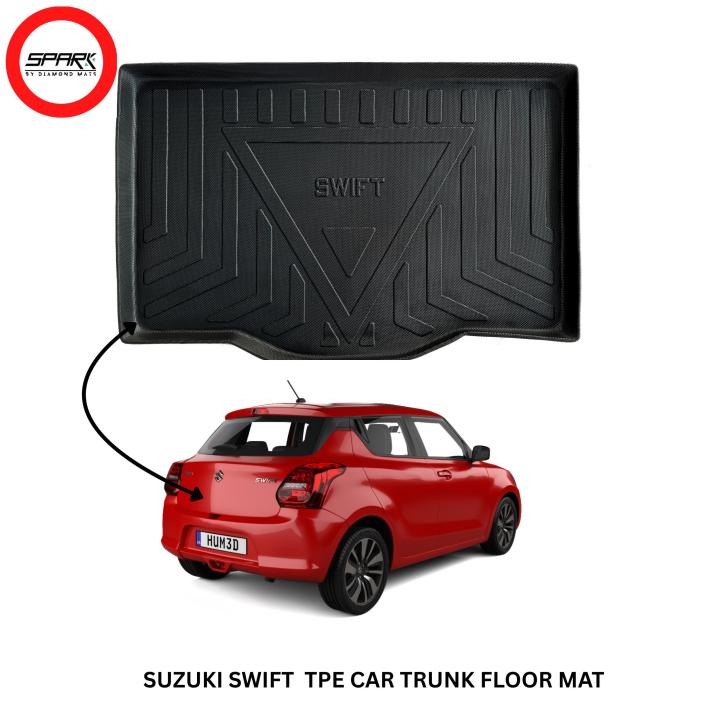 SUZUKI SWIFT NEW 2022-2025 TPE CAR TRUNK PLASTIC MAT | Daraz.pk
