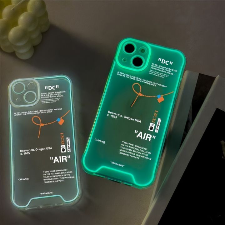 Fluorescent White Label Sports Shoes Brand Luminous Silicone Case For ...