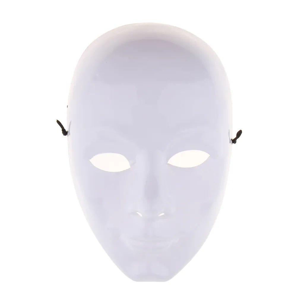 Plain White Blank Decorating Craft Full Face Masquerade Mask Custome ...