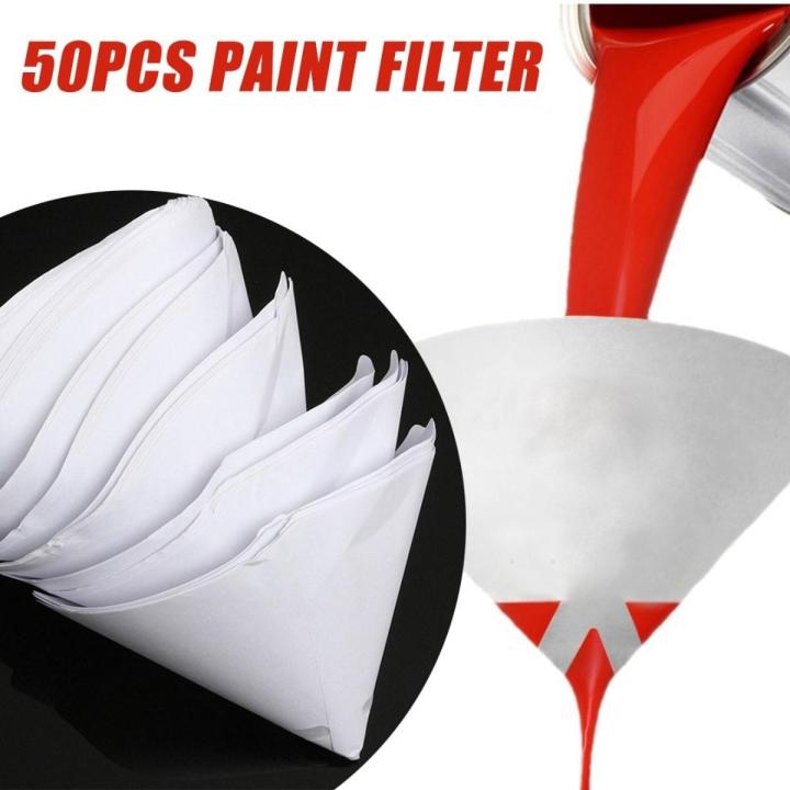 motors 50PCS 100 micron Paint Filter Strainers Nylon Fine Mesh Sieve ...