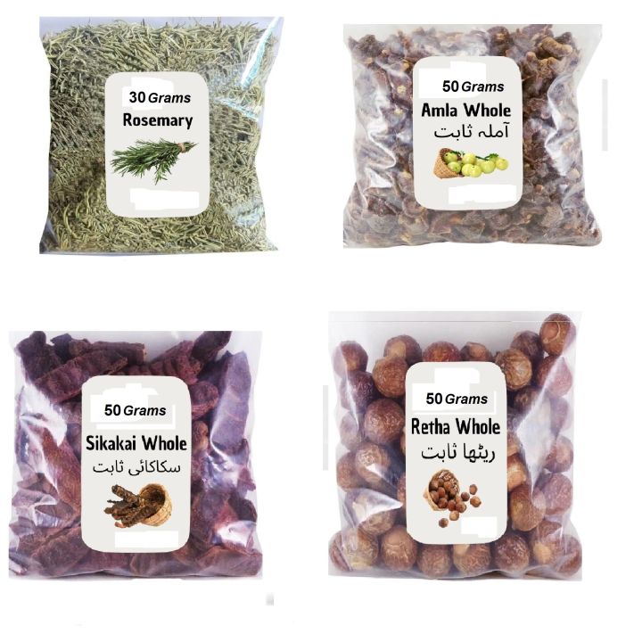 Amla Retha Shikakai Rosemary Leaves Whole Sabut Sabit Organic Hair ...