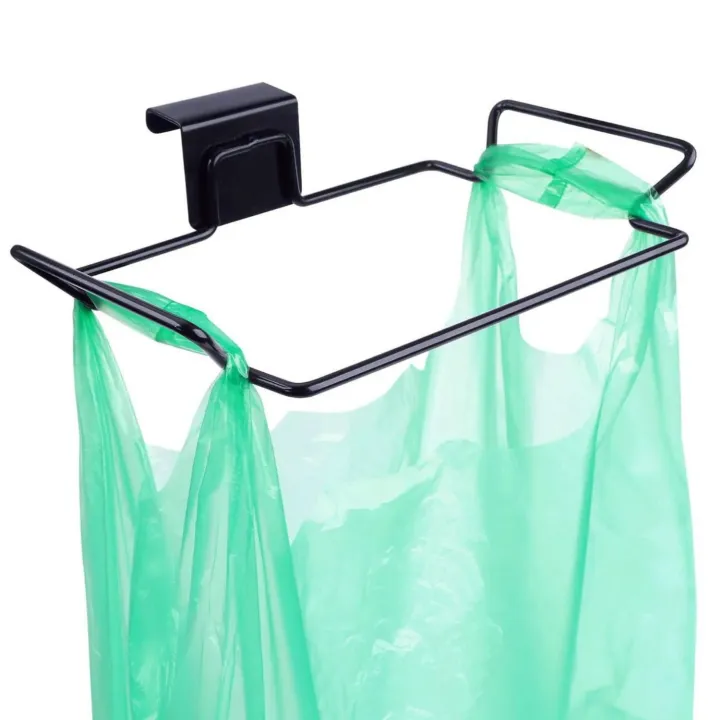 Kitchen Cabinet Door Metal Garbage Trash Bag Holder, Dustbin, Plastic ...