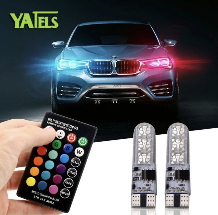 Car Flasher Remote Control Multi LED Bulb Parking lights T10 Multi ...