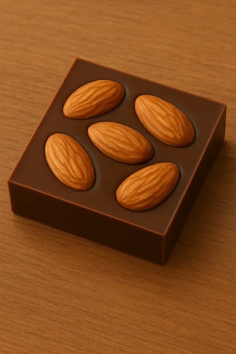 **Title:** Premium 10g Square Almond Chocolate – Handcrafted Milk ...