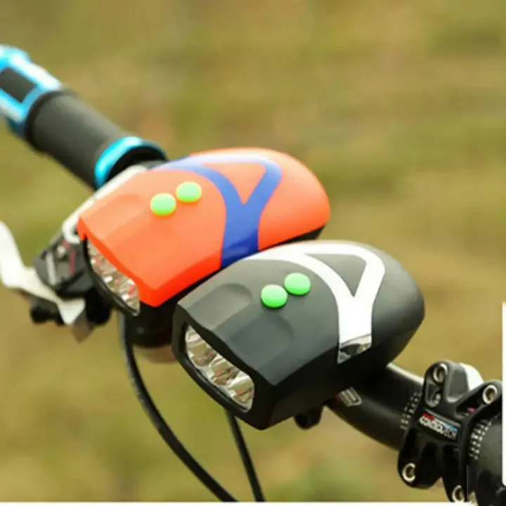 High Quality 3 LEDs Bicycle Horn Light 2 in1 Adjustable Bike Bright Light with Horn Safety Light ...