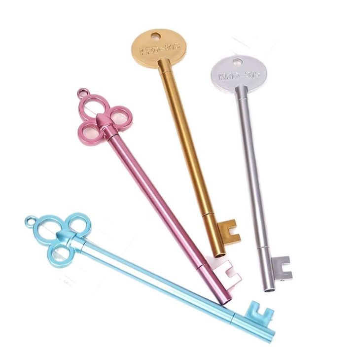 01 PC Plastic Retro Key Gel Pen Candy Color Key Pen Key Gel Pen Student ...