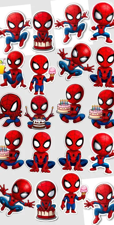 Spiderman Superhero Sticker for Laptops, Mobile Phone Cases & Journals ...