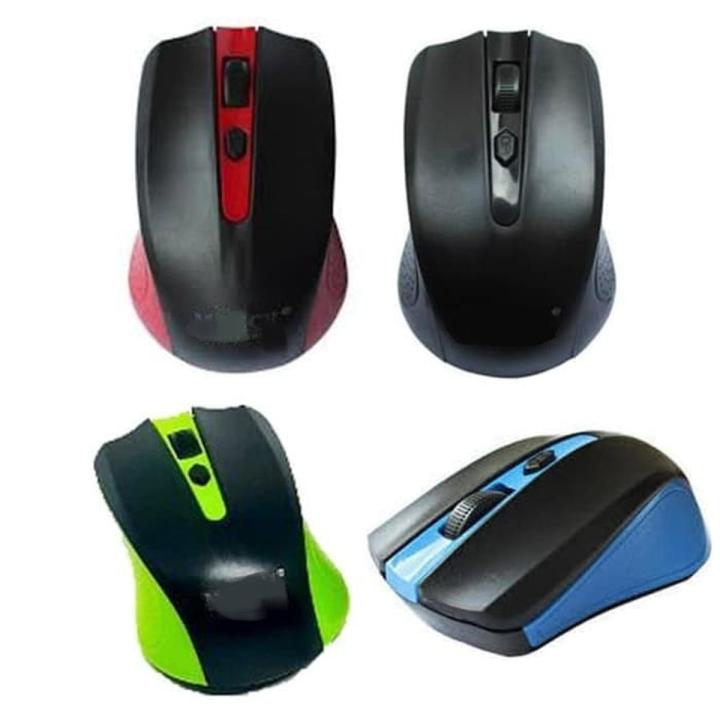 MTC Wireless Mouse 2.4 HZ for Pc and Laptop DPI 1000 / 1200 / 1600 dpi ...