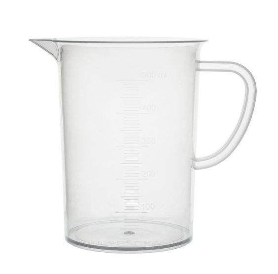 Measuring Jug, 500 ml - Polypropylene for Baking Beaker Liquid Measure ...