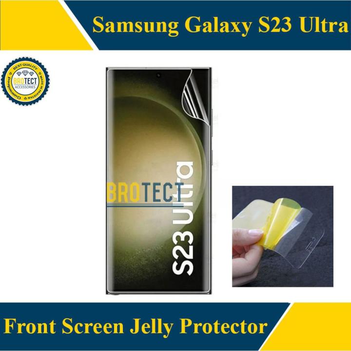 Samsung Galaxy S23 Ultra Front Jelly Protector Soft Film Protection ...